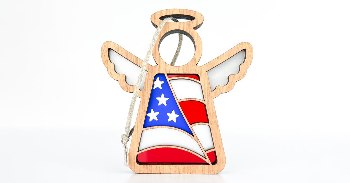 American Flag Ornament | Year-Round Decor and Christmas Gift