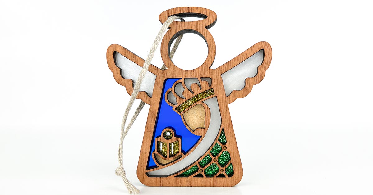 Christmas Nativity Ornaments | Green Wise Man | Timeless Nativity Decor