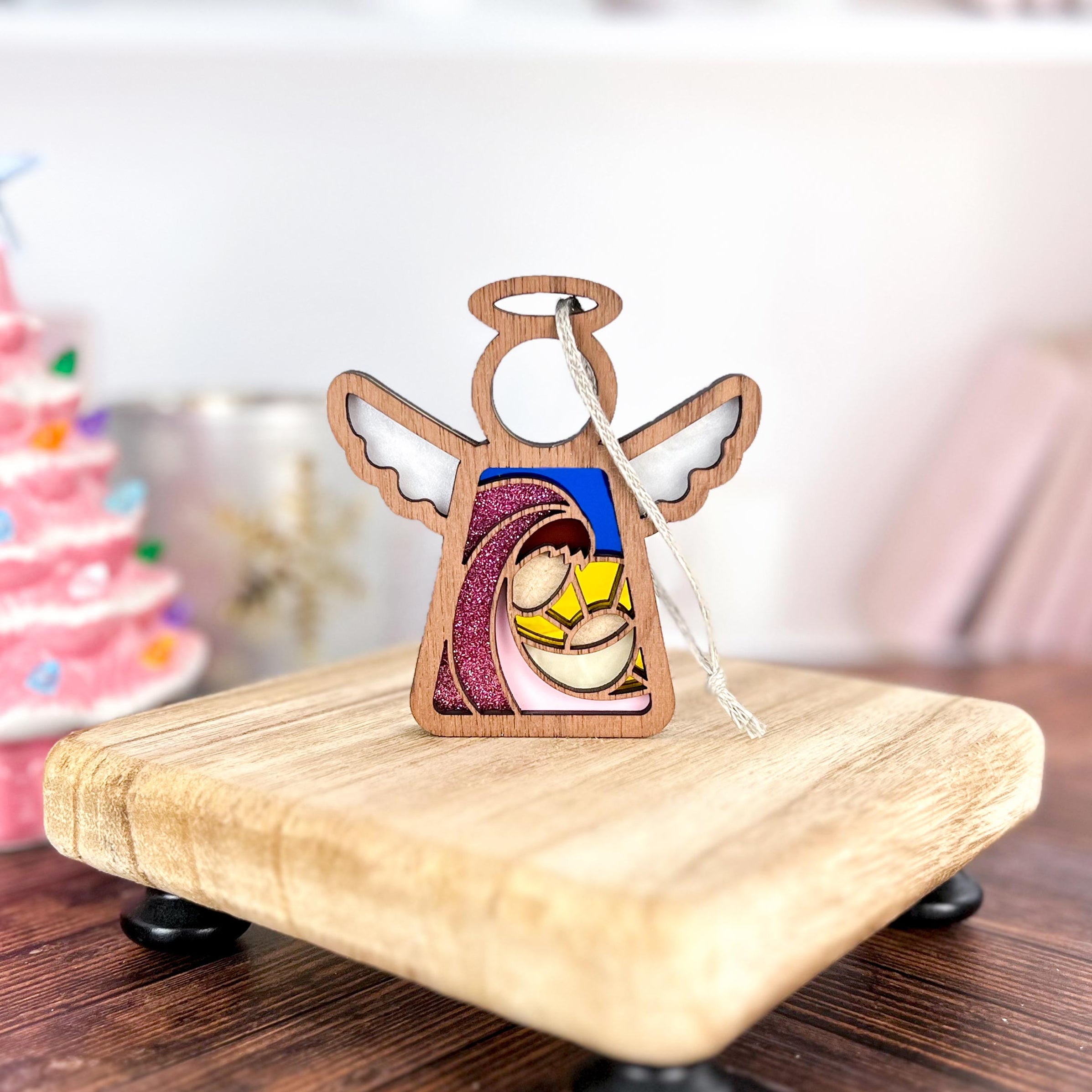 Christmas Nativity Ornaments | Mary & Baby Jesus | Timeless Nativity Decor