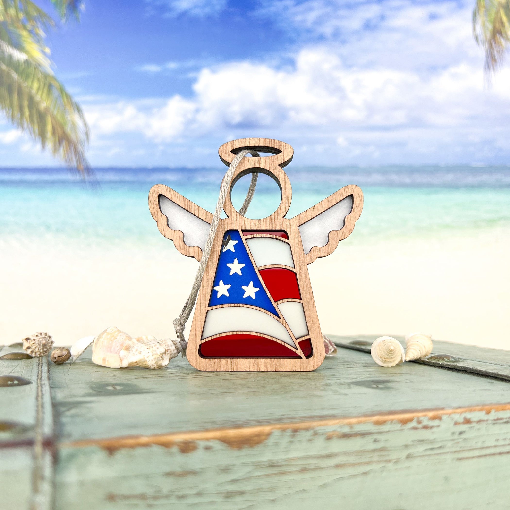 American Flag Ornament | Year-Round Decor and Christmas Gift