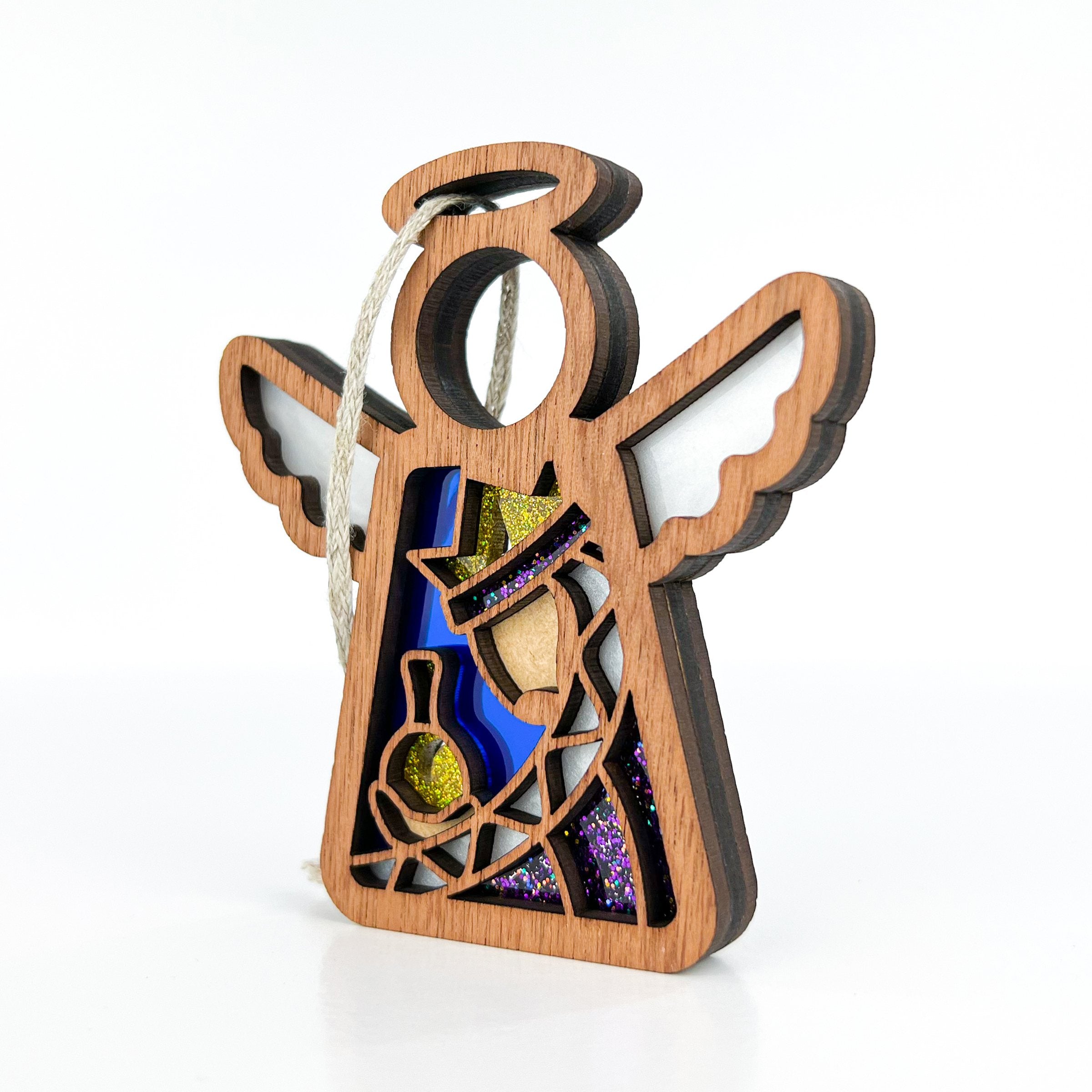 Christmas Nativity Ornaments | Purple Wise Man | Timeless Nativity Decor